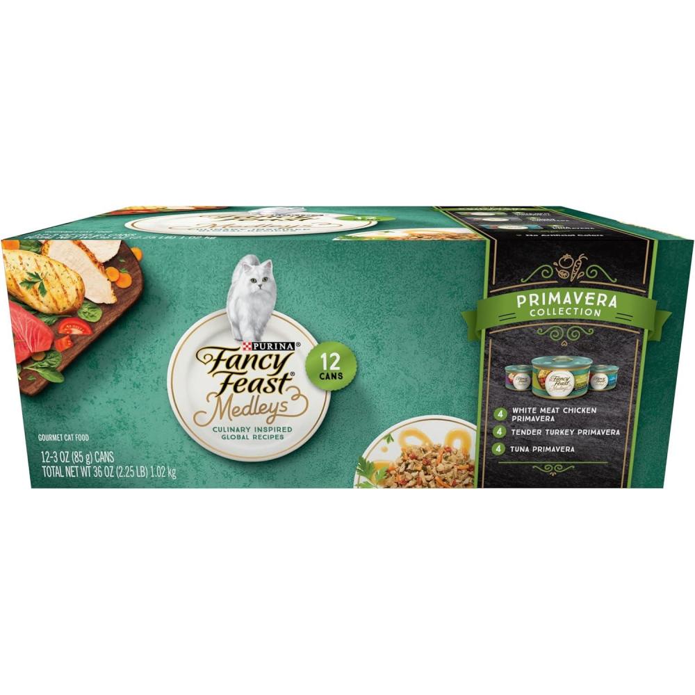 Purina Fancy Feast Wet Cat Food Variety Pack, Medleys Primavera ...